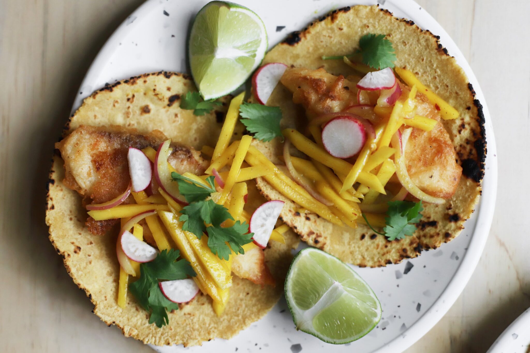 mango fish tacos - Cardamom and Tea