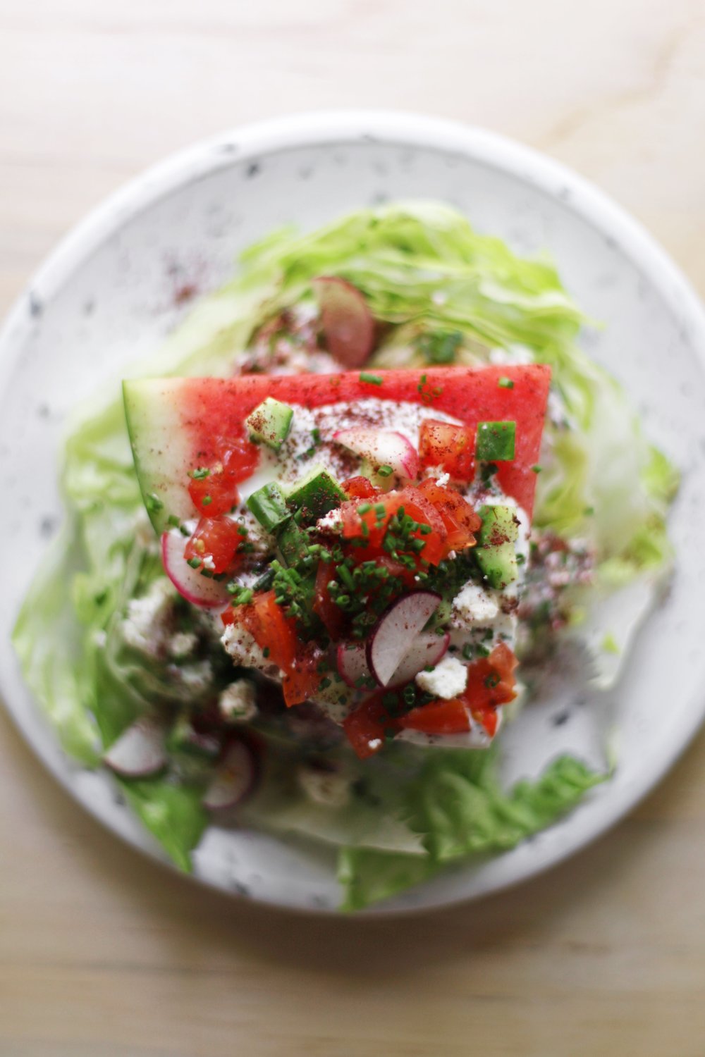watermelon wedge salad - Cardamom and Tea
