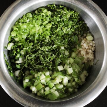 tomatillo tabbouleh verde - Cardamom and Tea