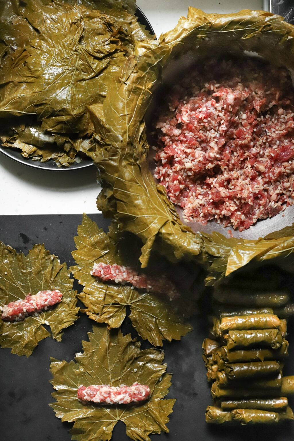 Warak Enab (Lebanese grape leaves) - Cardamom and Tea