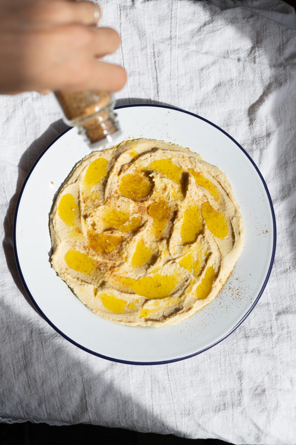 Hummus, made from dried chickpeas - Cardamom and Tea