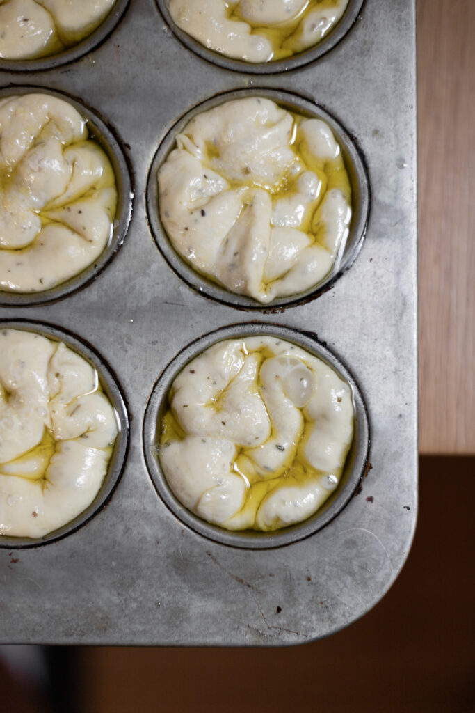 Focaccia Muffins - Cardamom and Tea